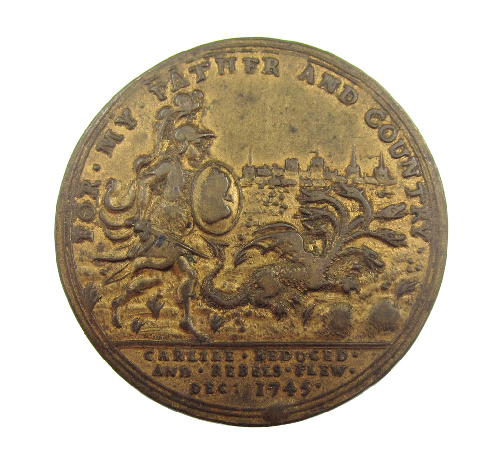 1745 Carlisle Recaptured Jacobite Rebels Repulsed 37mm Bronze Medal ... 1745 Carlisle Recaptured Jacobite Rebels Repulsed 37mm Bronze Medal ...