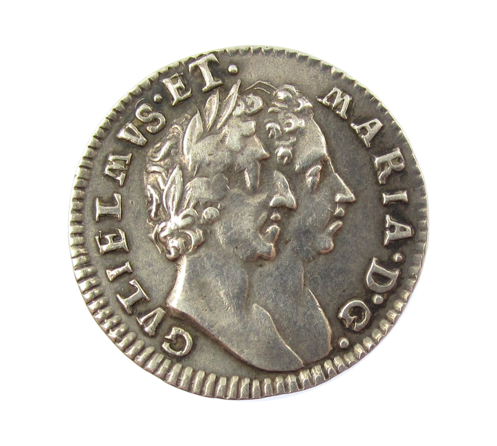 William & Mary 1690 Maundy Fourpence - GVF – Coopers Coins