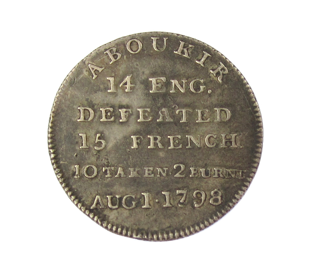 1798 Battle Of The Nile 'Aboukir' 20mm Silver Medalet – Coopers Coins