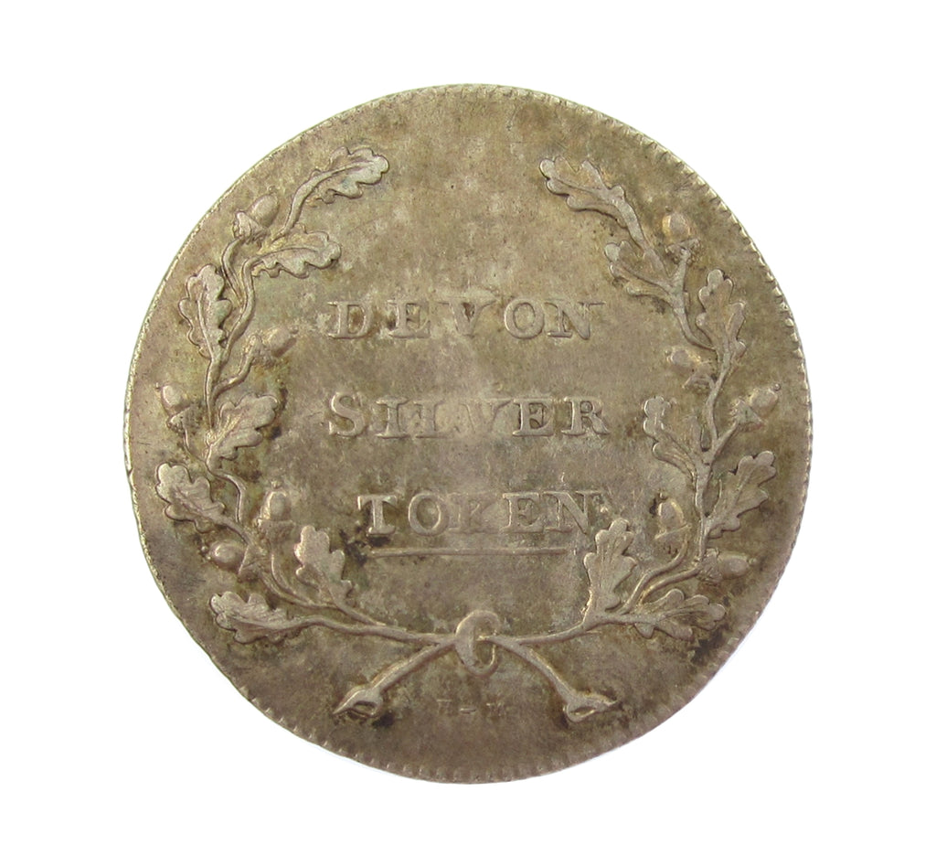 c.1810 Devon One Shilling Silver Token - GVF – Coopers Coins