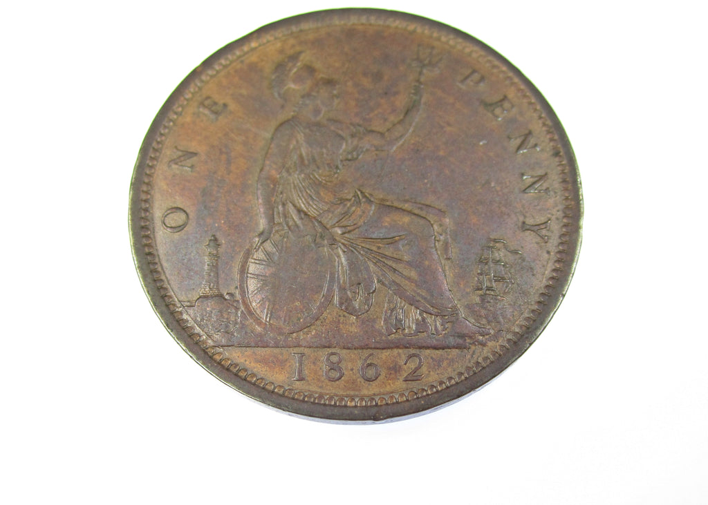 Victoria 1862 Penny - 8/6 In Date - VF – Coopers Coins