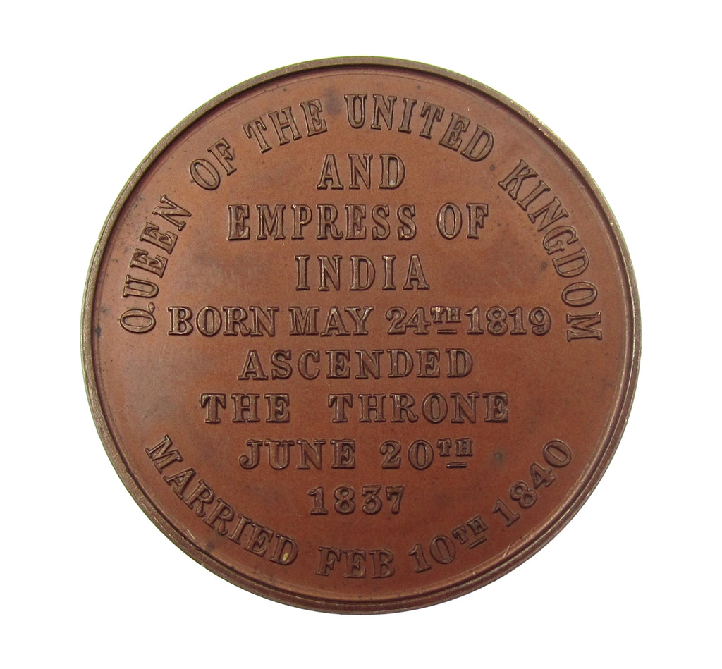 1887 Victoria Golden Jubilee 39mm Bronze Medal - By Heaton – Coopers Coins