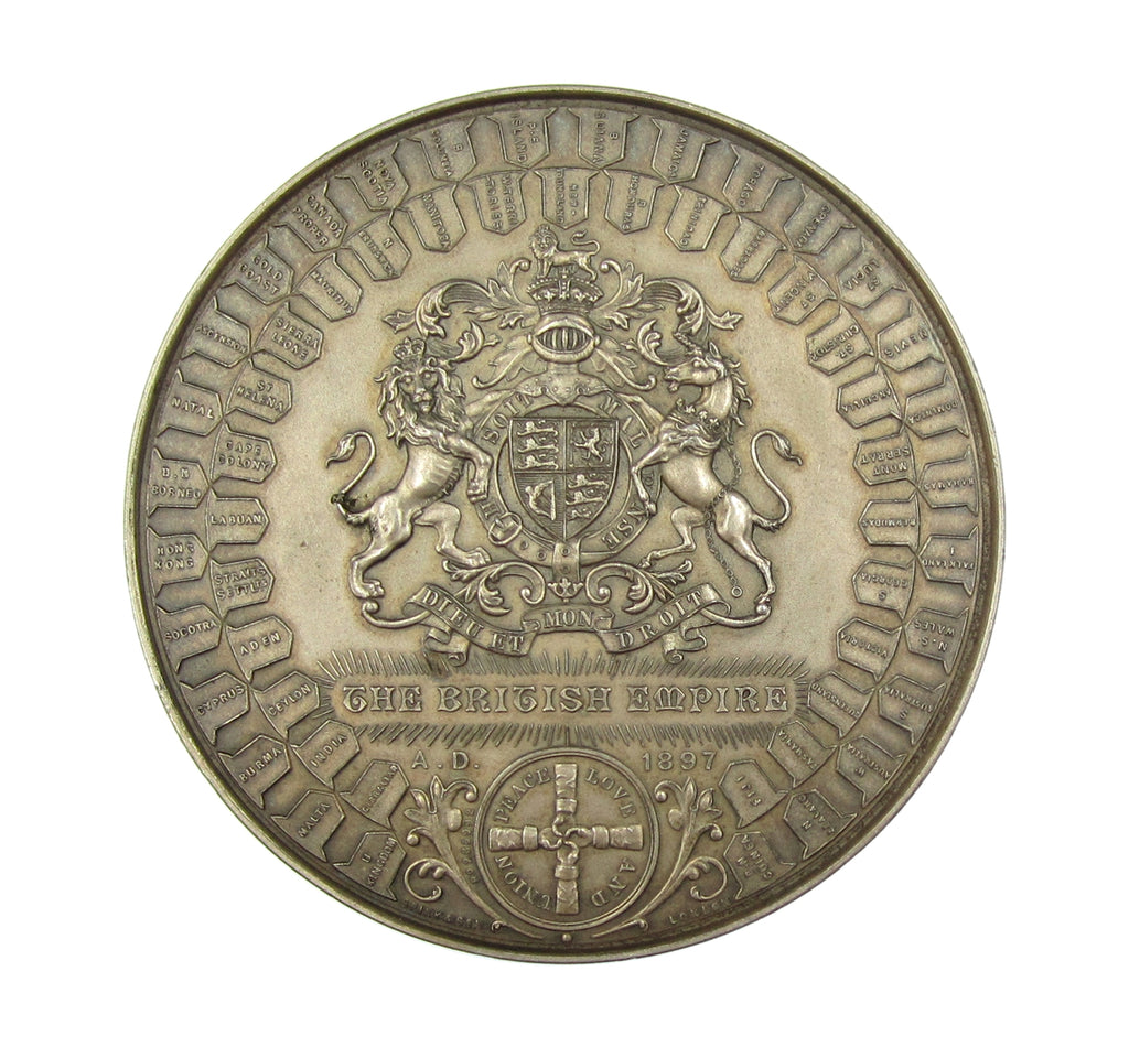 1897 Victoria Diamond Jubilee 76mm British Empire Medal - By Bowcher ...