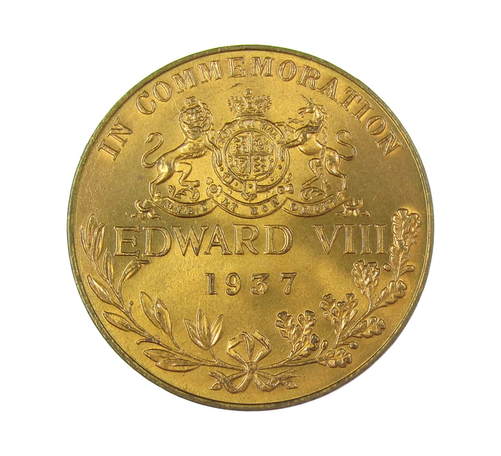 1937 Edward VIII Coronation 35mm Bronze Medal – Coopers Coins