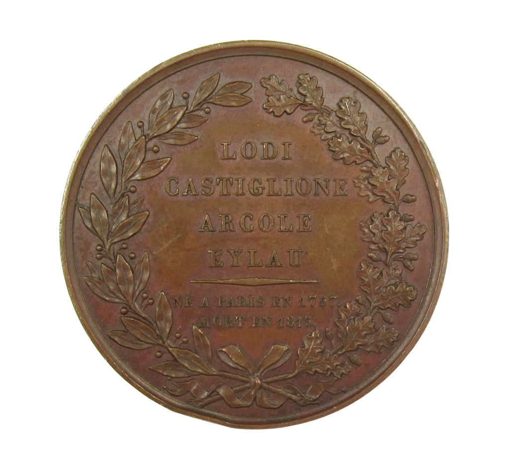 France 1816 Death Of Duke Of Castiglione 41mm Medal - By Caunois ...