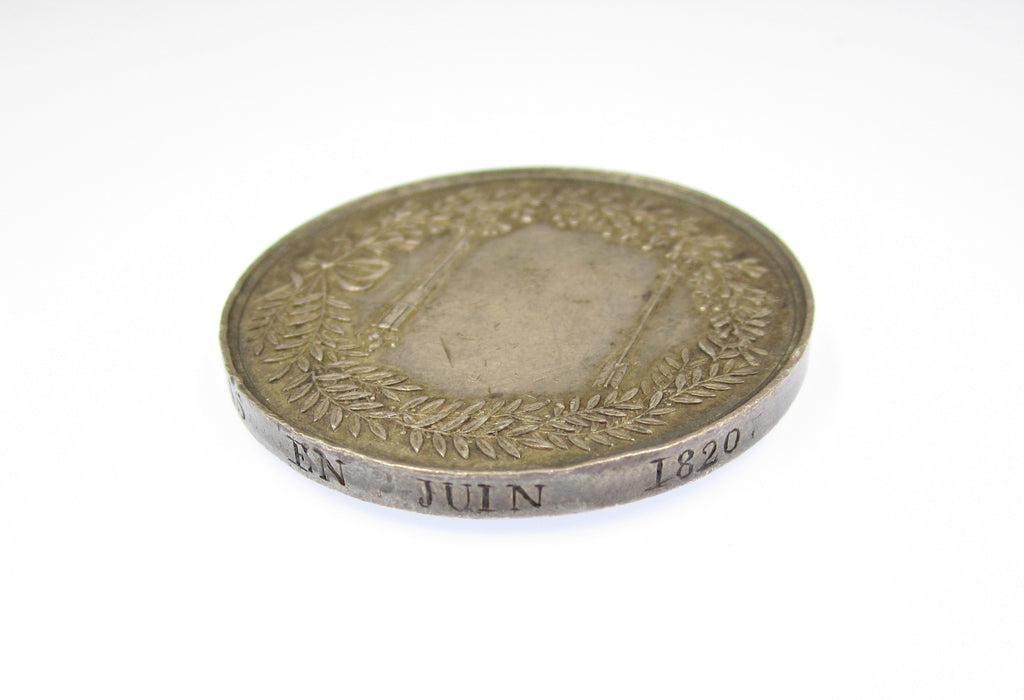 France 1820 Silver Marriage Medal 41mm - By Andrieu & Denon – Coopers Coins