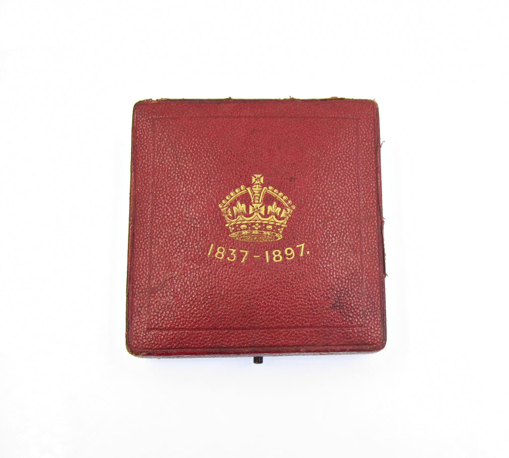 1897 Victoria Diamond Jubilee 56mm Silver Medal - Cased – Coopers Coins