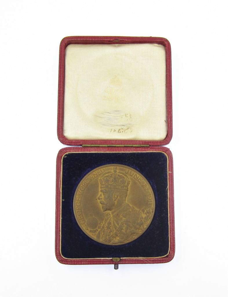 1911 George V Bronze Coronation 51mm Medal - Cased – Coopers Coins