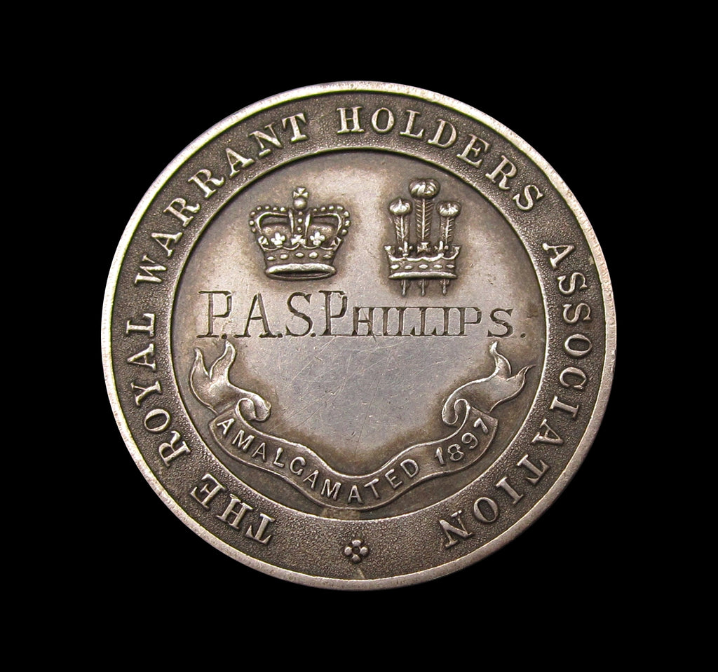 c.1902 Royal Warrant Holders Association 23mm Silver Medal – Coopers Coins
