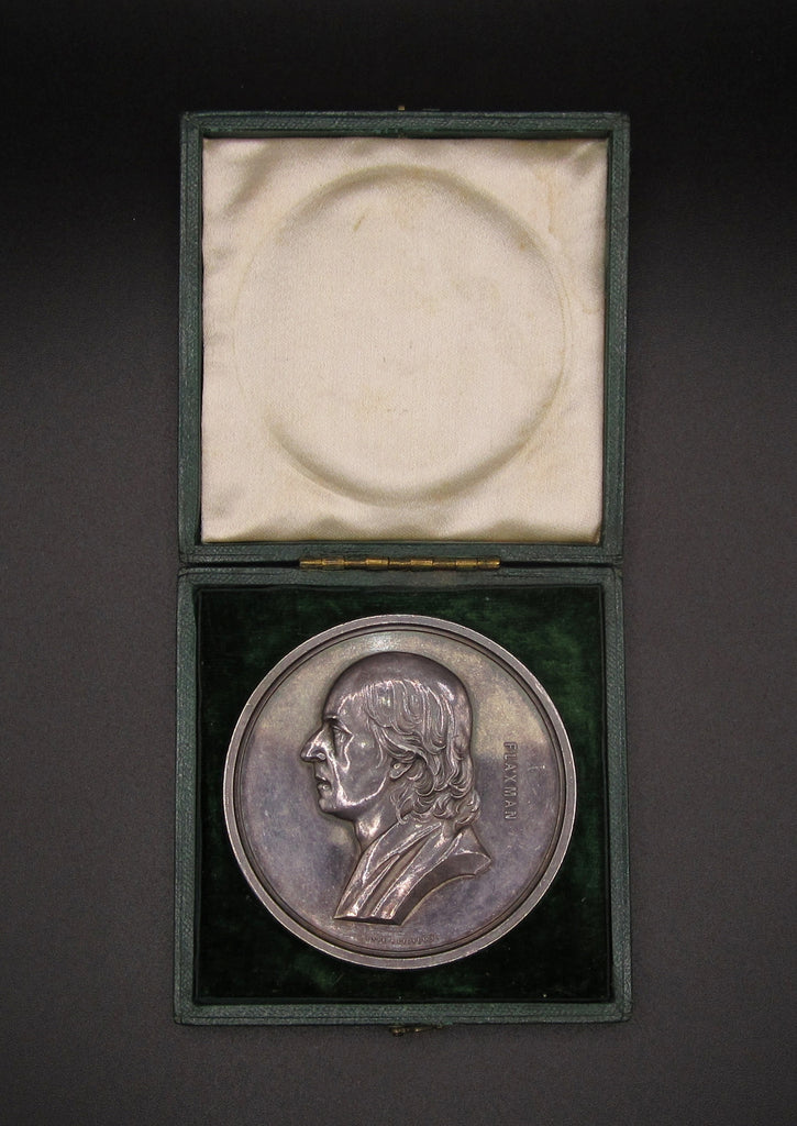1854 John Flaxman Art Union Of London 56mm Silver Medal – Coopers Coins