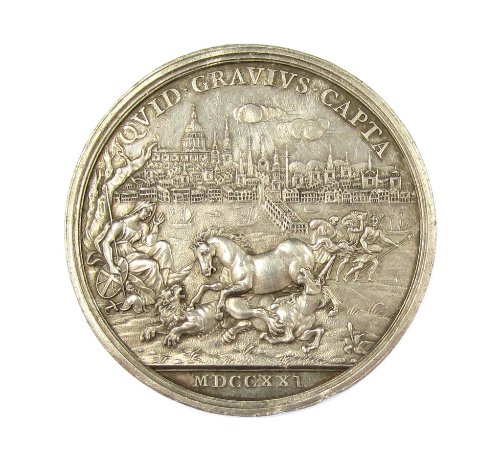 1721 Prince James III The Only Safeguard 50mm Silver Medal - By Hamera ...