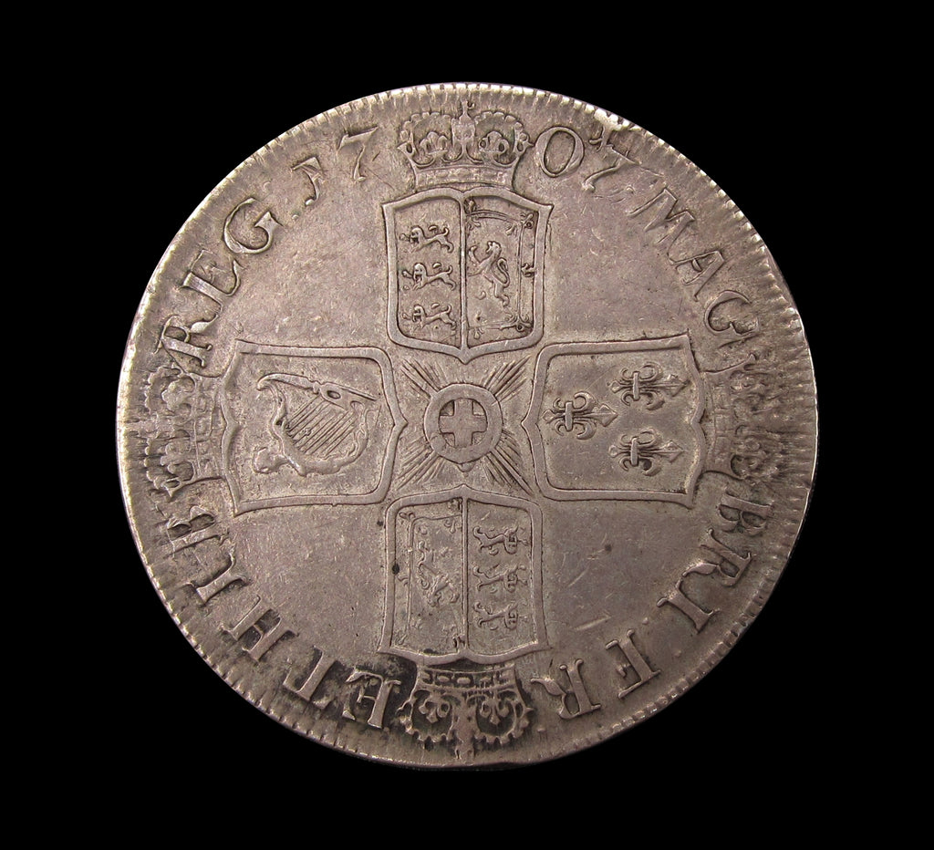Anne 1707 E Crown - VF – Coopers Coins