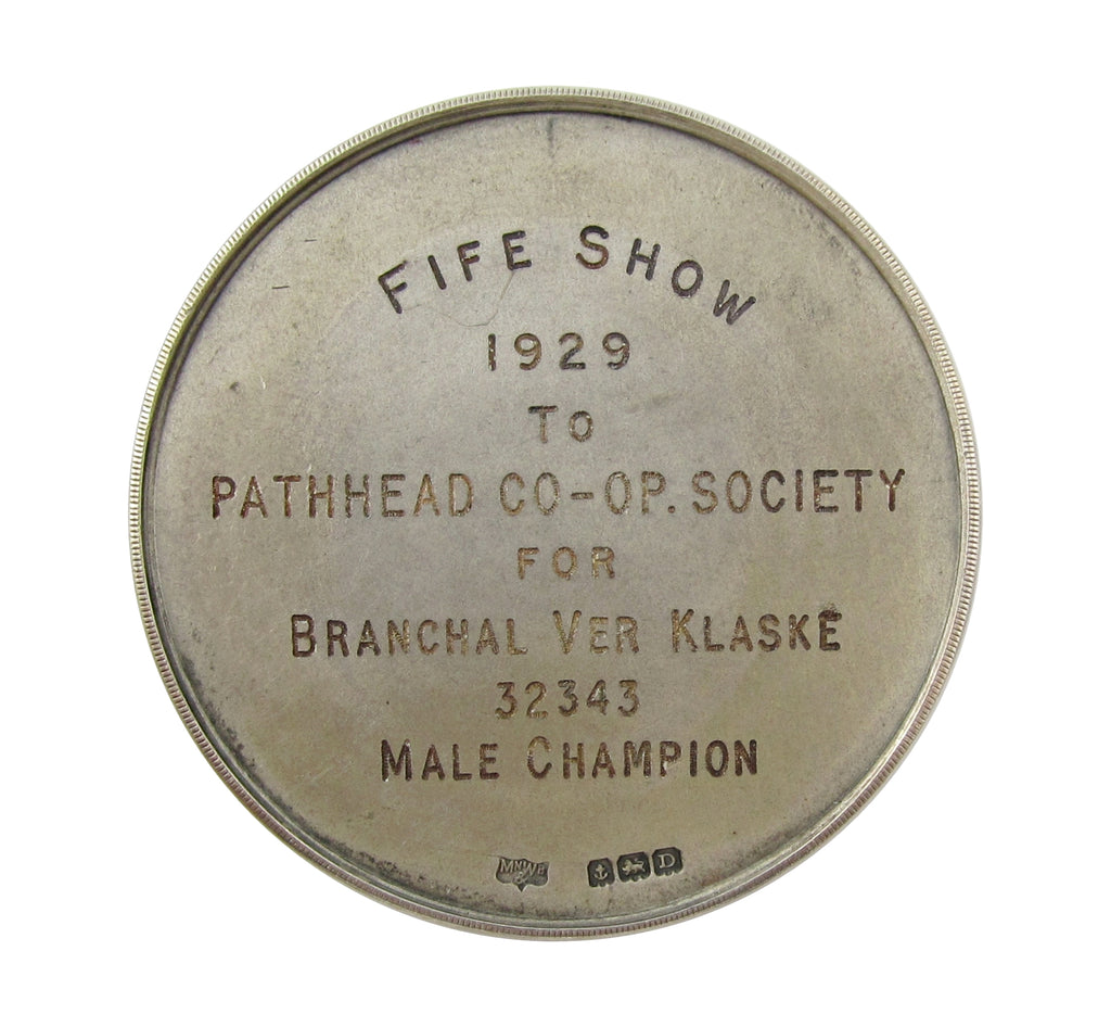 1929 British Friesian Cattle Society 51mm Silver Championship Medal ...