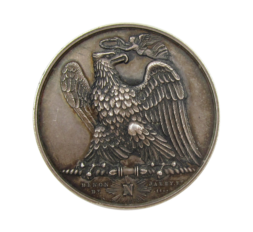 France 1807 Napoleon Victories Of The Year 41mm Silver Medal - By Andr ...