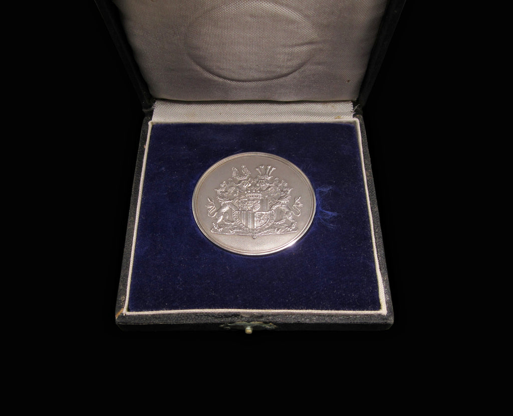 India 1947 Lord Mountbatten Governor General 51mm Silver Presentation ...