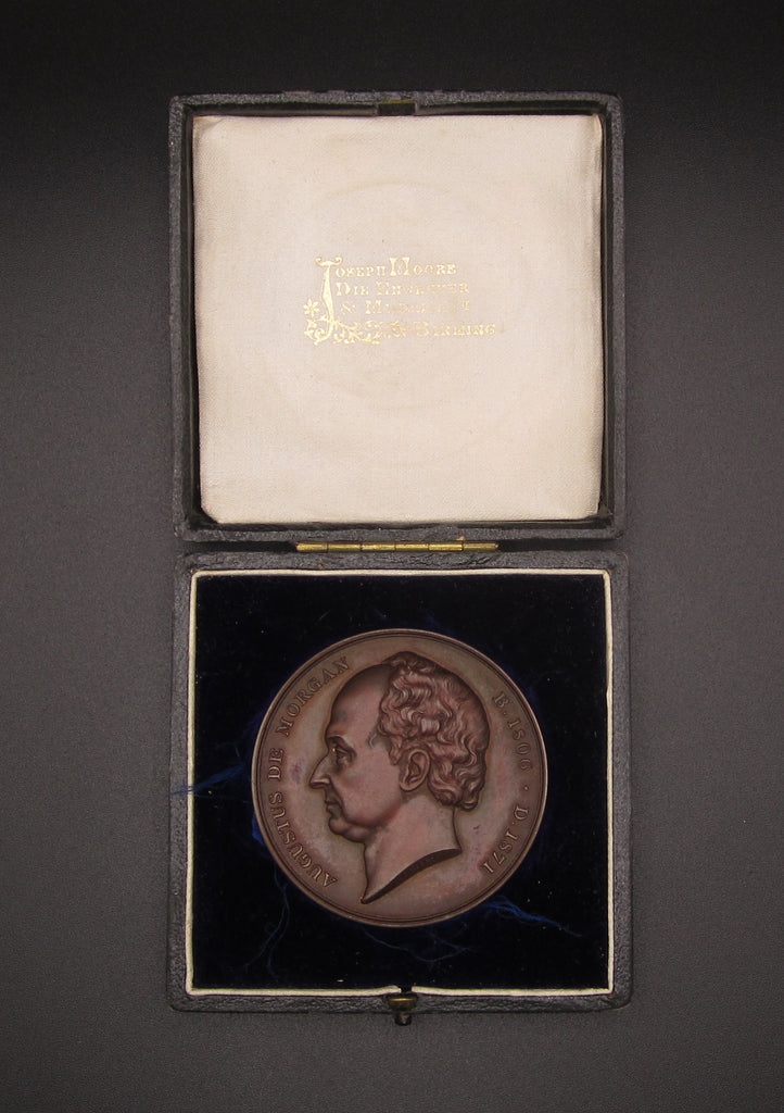 1871 London Mathematical Society Augustus De Morgan 47mm Medal - By Mo ...