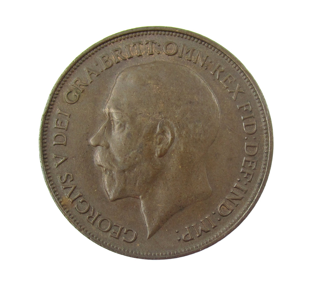 George V 1918 H Penny - EF – Coopers Coins