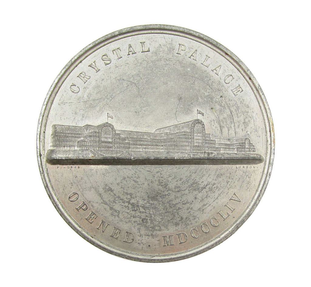 1854 Crystal Palace Exhibition 64mm WM Medal - By Pinches – Coopers Coins