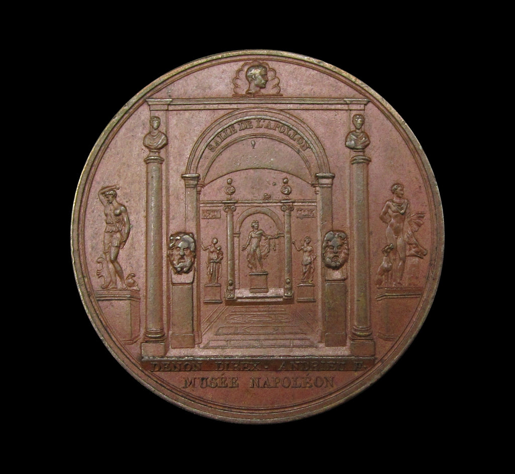 France 1804 Napoleon Louvre Museum 32mm Medal - By Andrieu – Coopers Coins