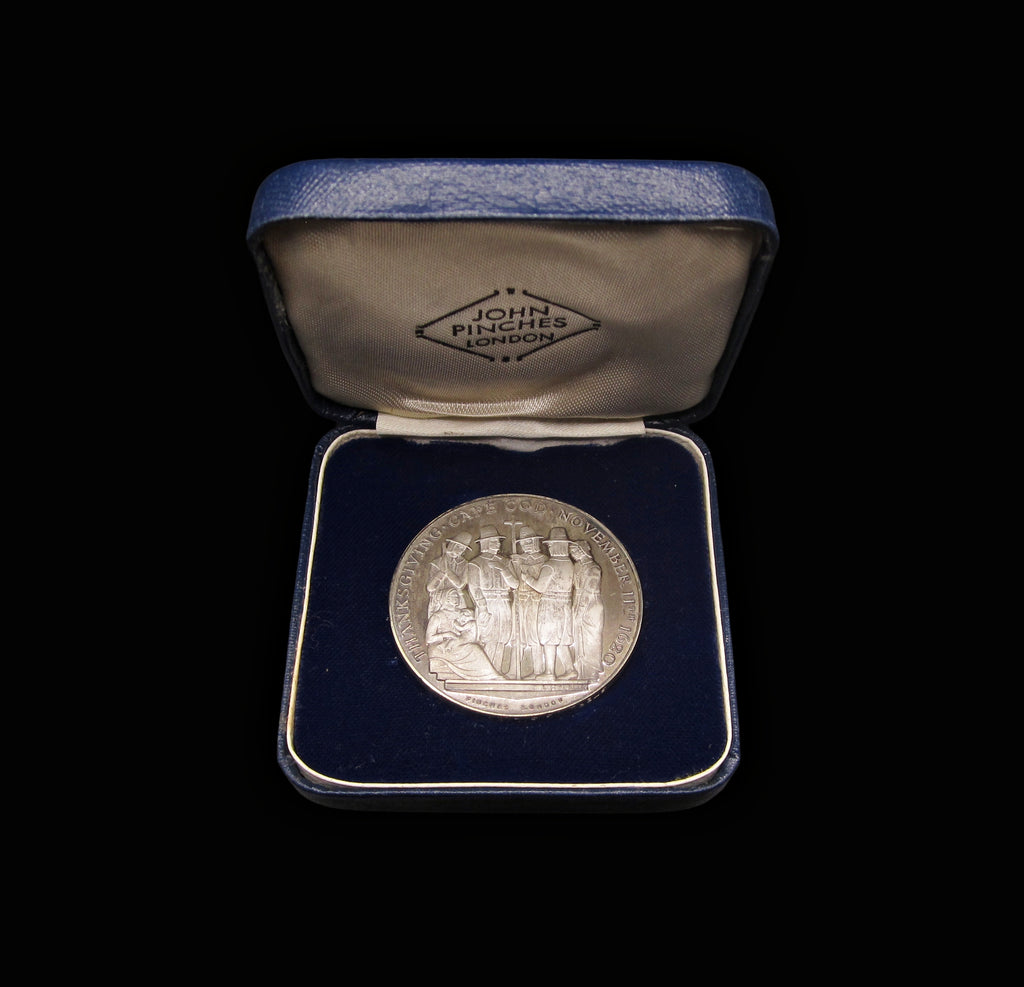 1970 Mayflower 350th Anniversary 38mm Silver Medal - By Pinches ...