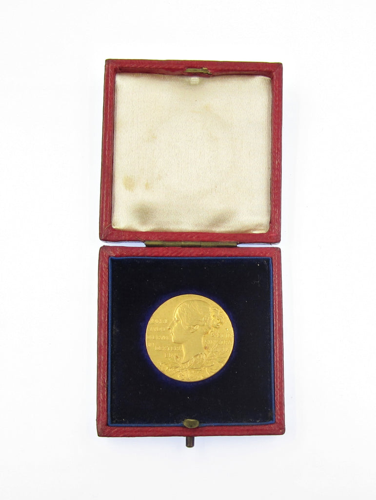 1897 Victoria Diamond Jubilee 26mm Gold Medal - Cased – Coopers Coins