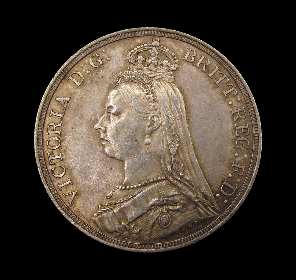 Victoria 1887 Crown - EF – Coopers Coins