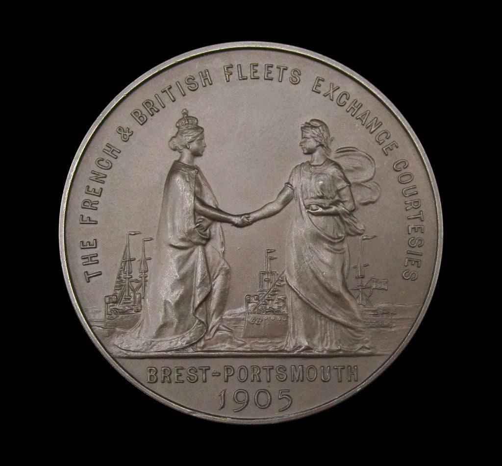 1905 Edward VII Anglo-French Entente 46mm Medal - By Bowcher – Coopers ...