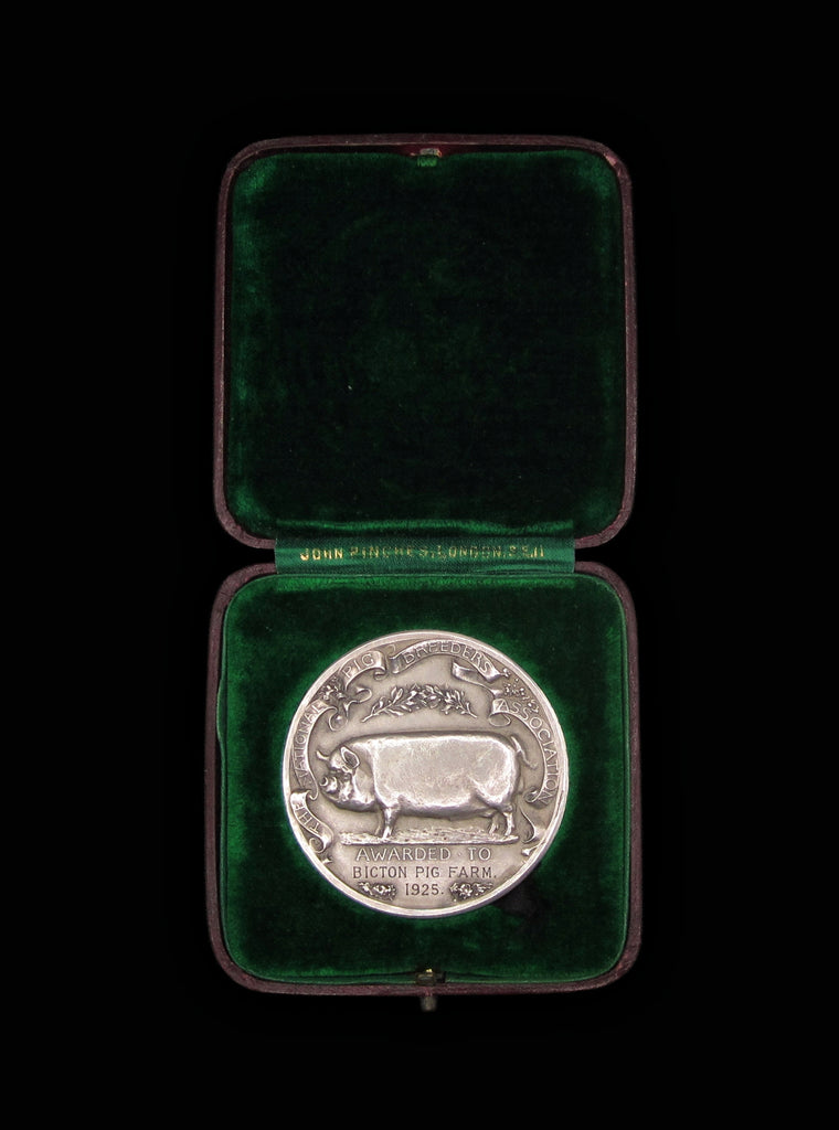 1925 National Pig Breeders Association 51mm Silver Medal - Cased ...