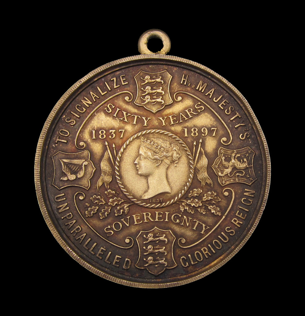 1897 Victoria Diamond Jubilee 44mm Silver Medal - By Elkington ...