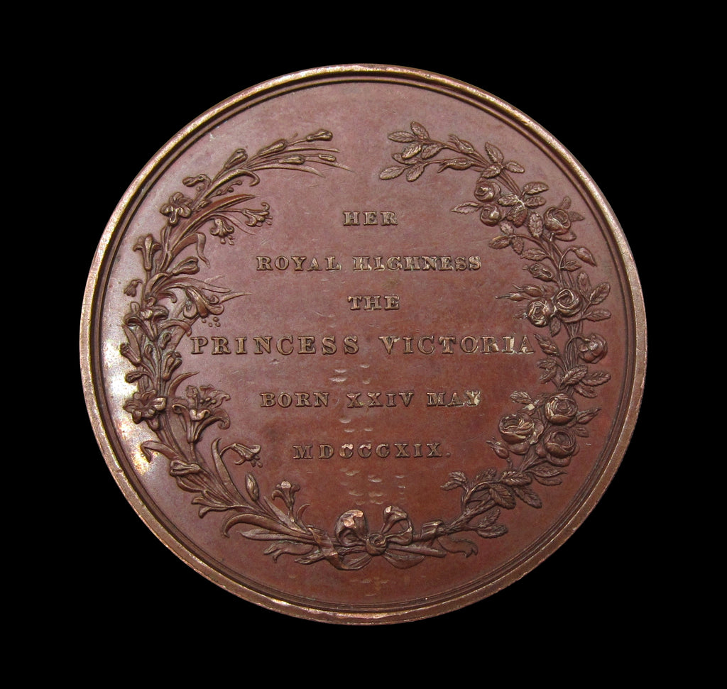 1837 Majority Of Princess Victoria 36mm Medal - By Wyon – Coopers Coins