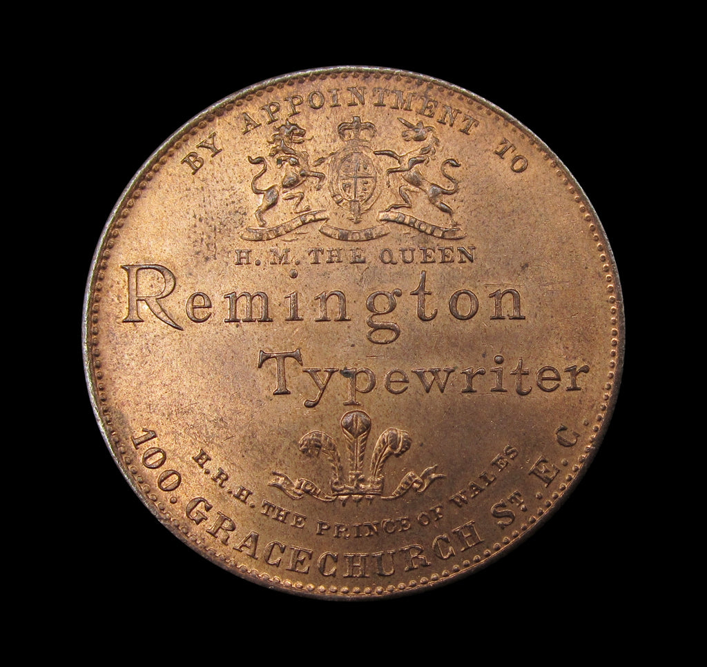 1896 Four Generations Royal Family 'Remington Typewriter' 33mm Medal ...