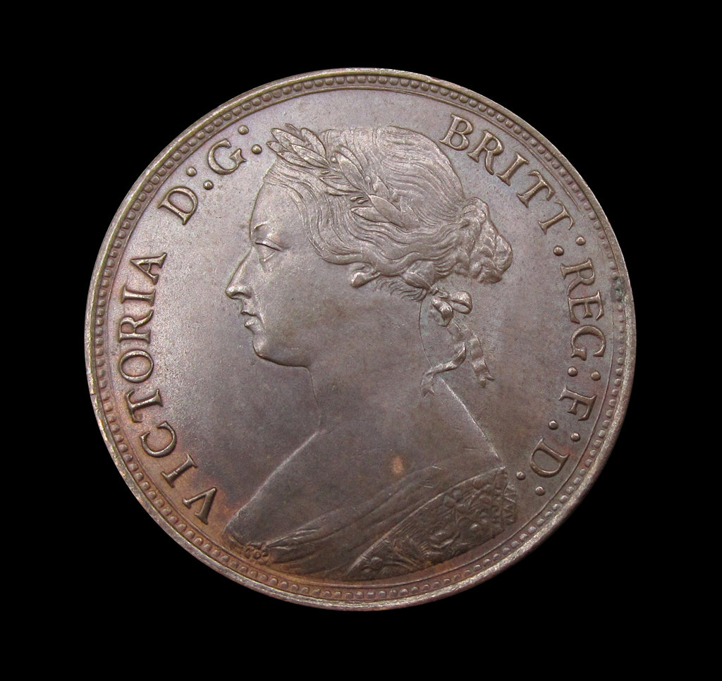 Victoria 1878 Halfpenny - Freeman 334 - EF – Coopers Coins