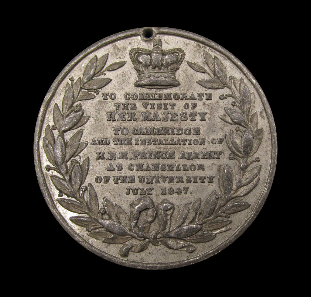 1847 Prince Albert Cambridge University Chancellor 44mm Medal - By Dav ...