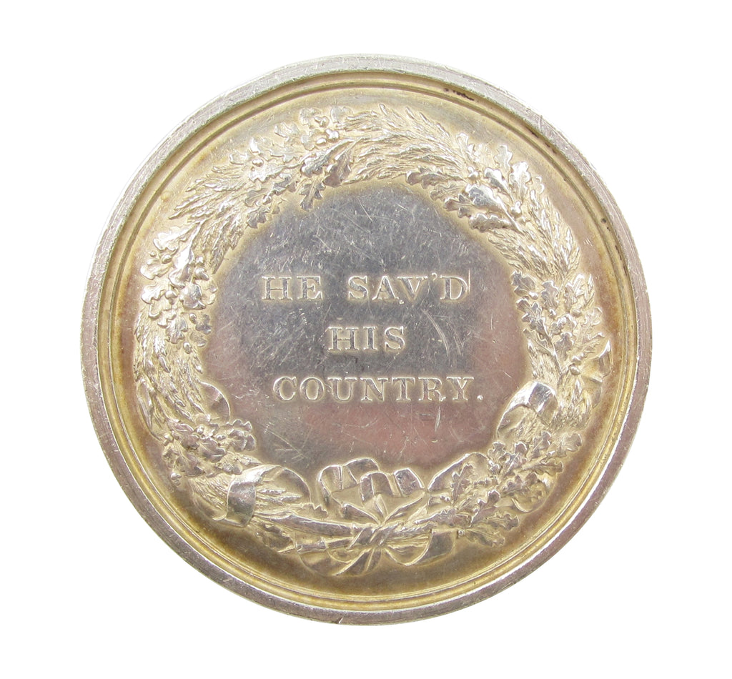 1813 Dudley Pitt Club 50mm Silver Medal - By Wyon – Coopers Coins
