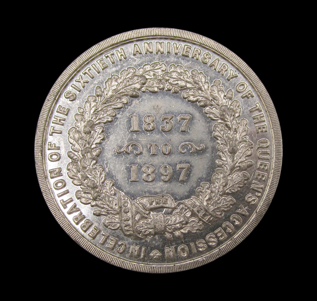 1897 Victoria Diamond Jubilee 45mm Medal – Coopers Coins