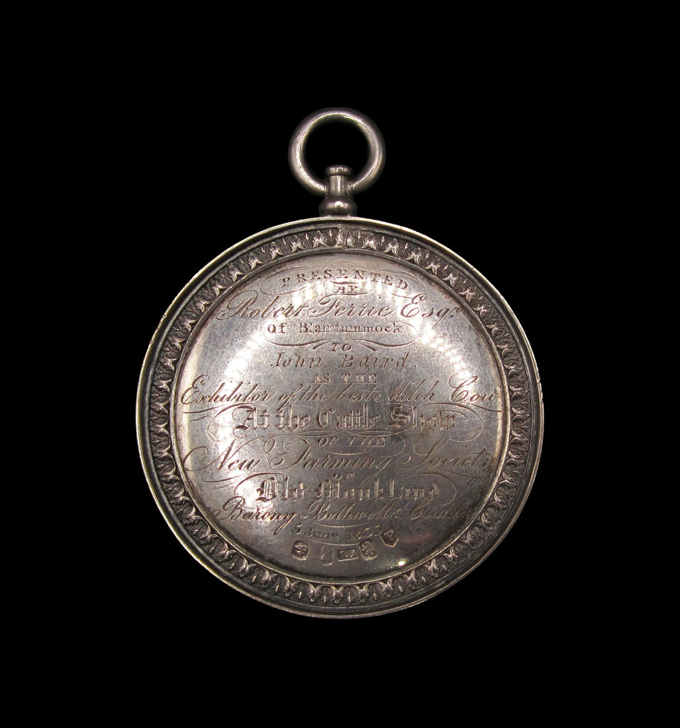 1835 New Farming Society of Old Monkland 55mm Silver Prize Medal ...