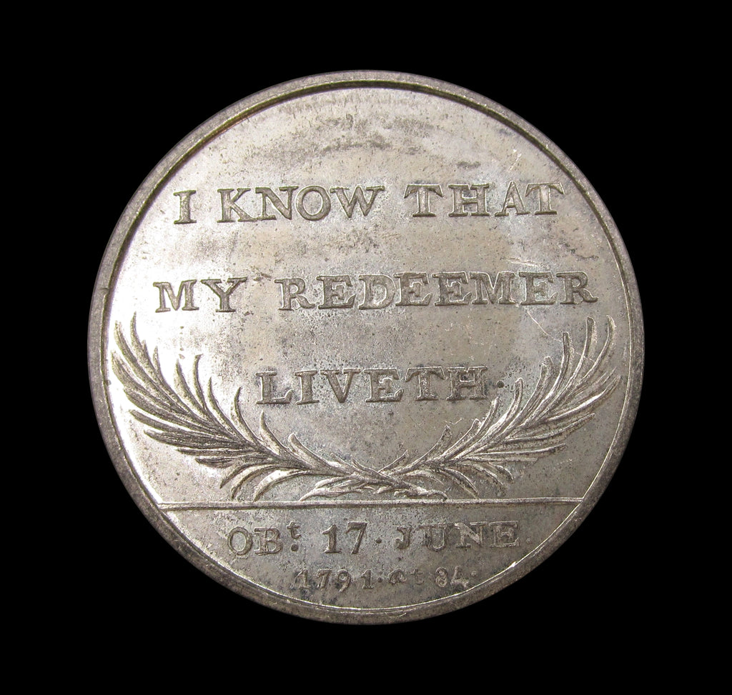 1791 Death of Selina Countess of Huntingdon 37mm Medal – Coopers Coins