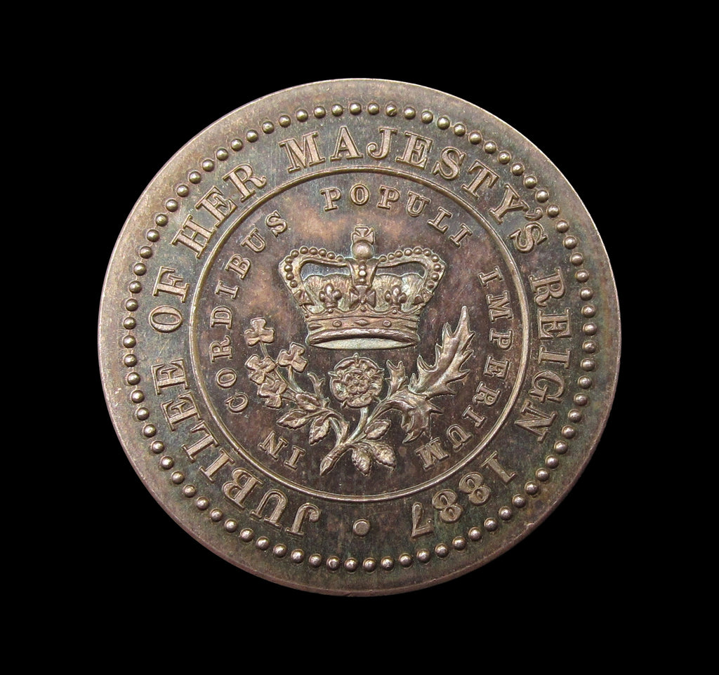 1887 Victoria Golden Jubilee 23mm Silver Medal – Coopers Coins