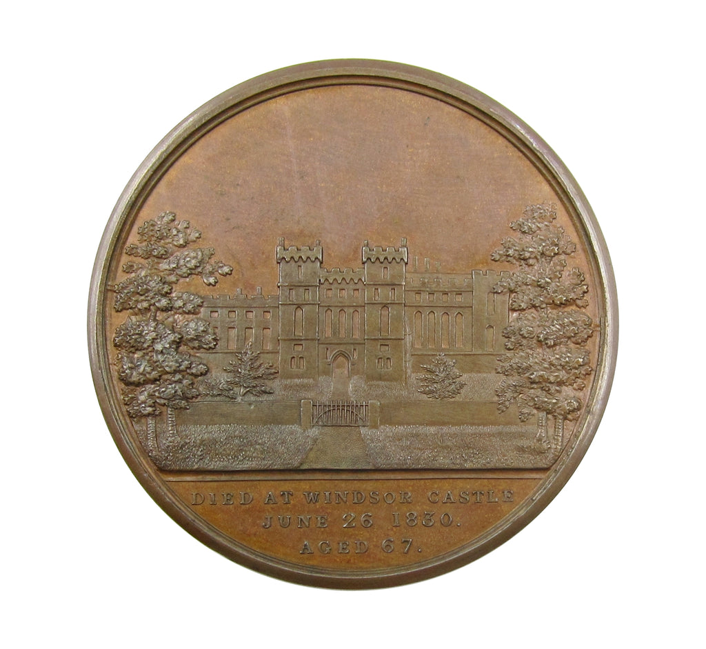 1830 Death Of George IV 51mm Bronze Medal – Coopers Coins