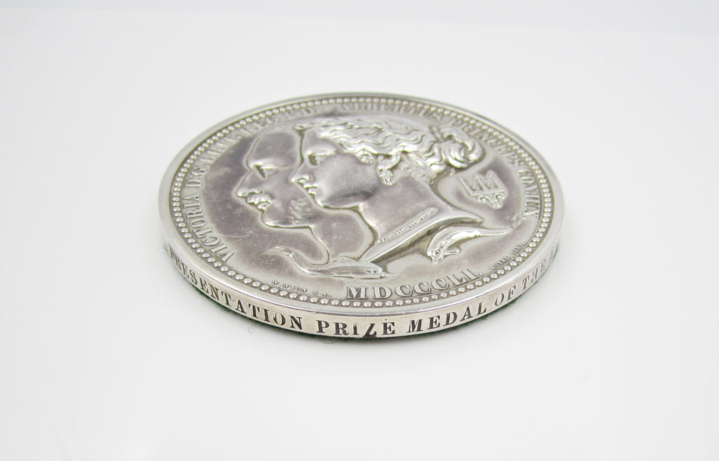 1851 Great Exhibition 77mm Prize Medal - Silver Electrotype – Coopers Coins