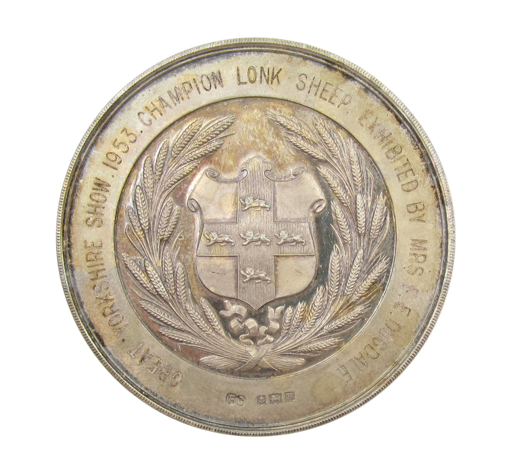1953-1954 Yorkshire Agricultural Society 56mm Silver Medal Pair ...