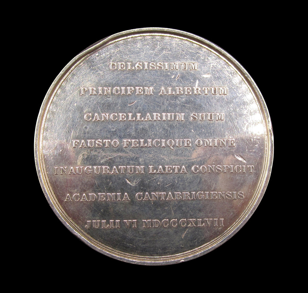 1847 Prince Albert Cambridge University Chancellor 58mm Silver Medal ...