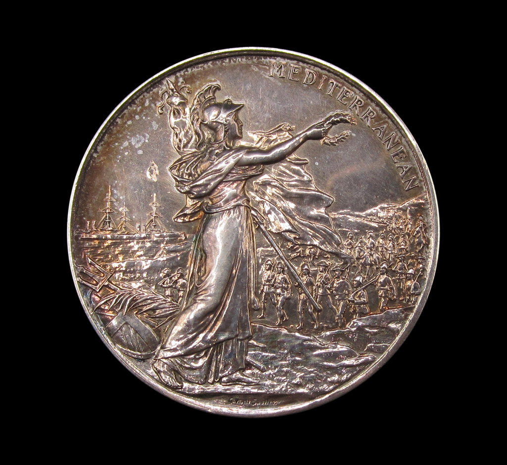 1899-1902 Queen’s Mediterranean Medal Silver Specimen Medal - By De Sa ...