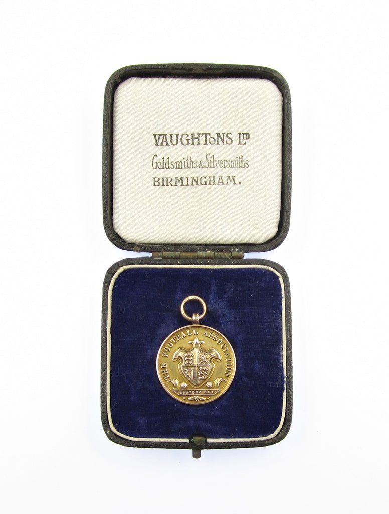 1897-1898 The F.A. Amateur Cup Runners Up Gold Medal – Coopers Coins