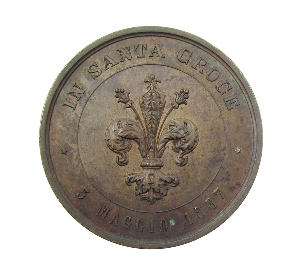 Italy 1887 Gioacchino Rossini 36mm Medal - By Gori – Coopers Coins