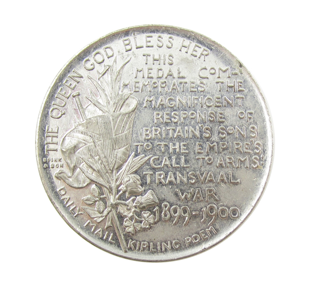 1900 South African War 45mm WM Commemorative Medal - By Bowcher ...