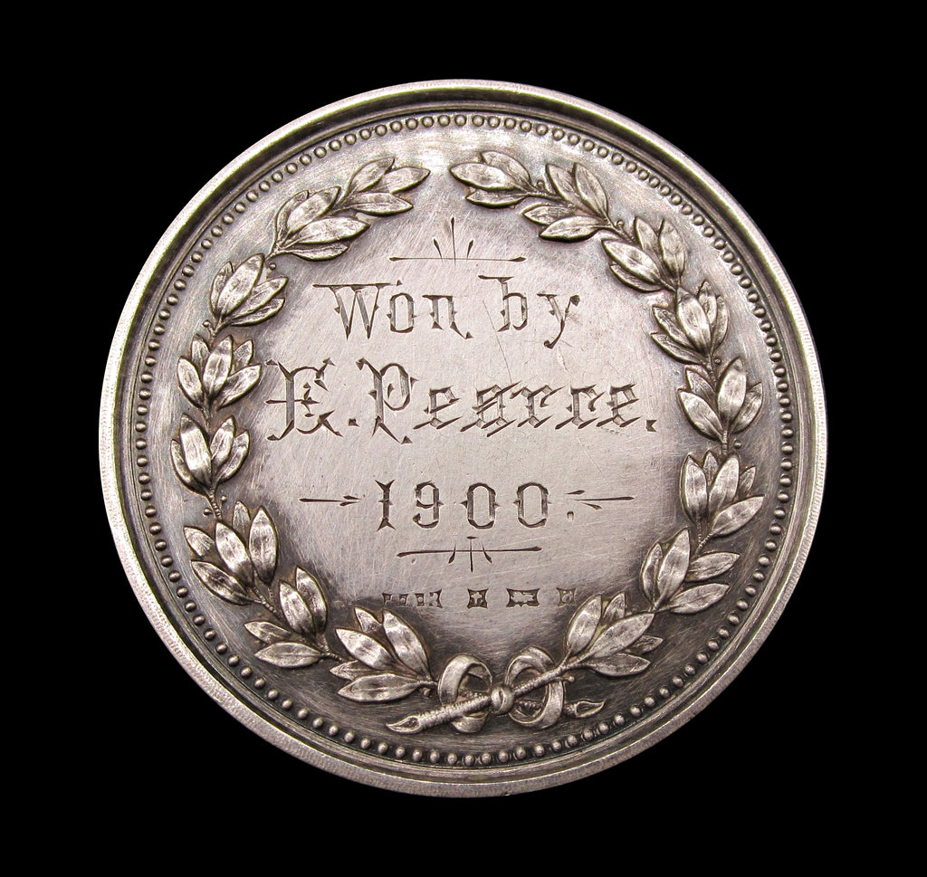 1900-1902 Minorca Club / Poultry Club 45mm Silver & Bronze Medal Pair ...