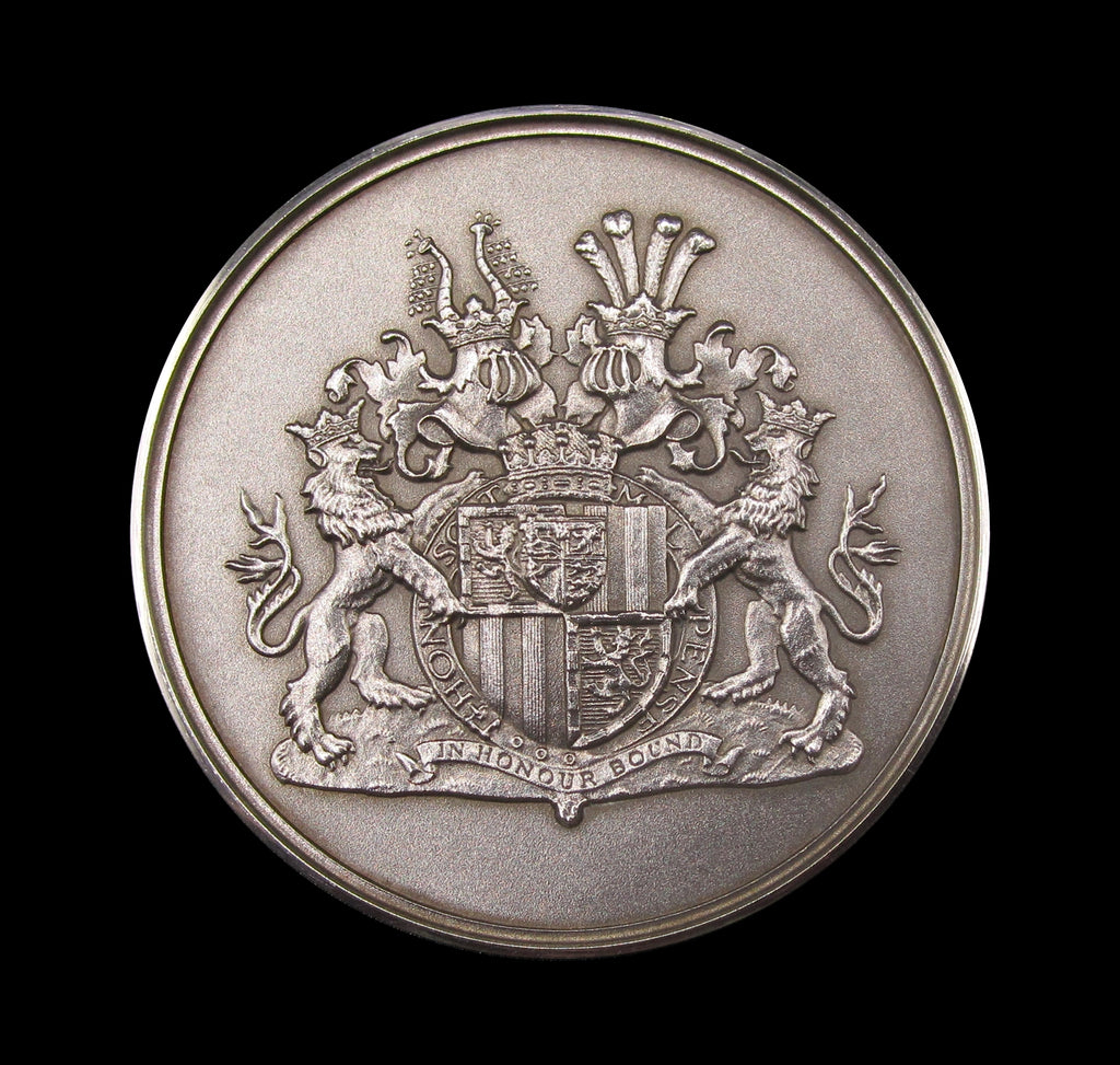 India 1947 Lord Mountbatten Governor General 51mm Silver Presentation ...