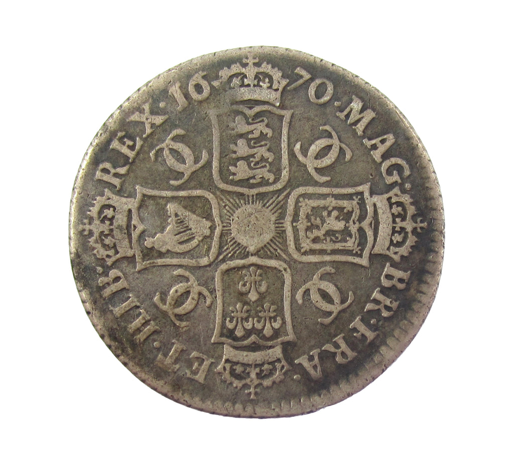 Charles II 1670 Shilling - Fine – Coopers Coins