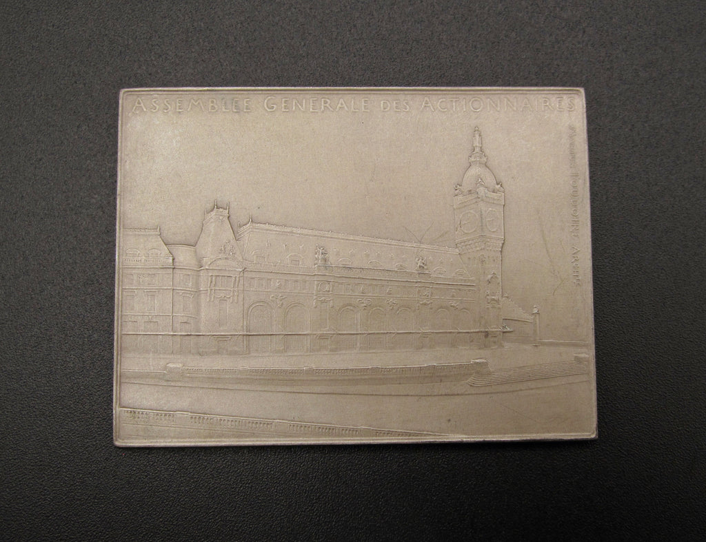 France 1901 Paris, Lyon & Mediterranean Railway Silver Medal - By Roty ...